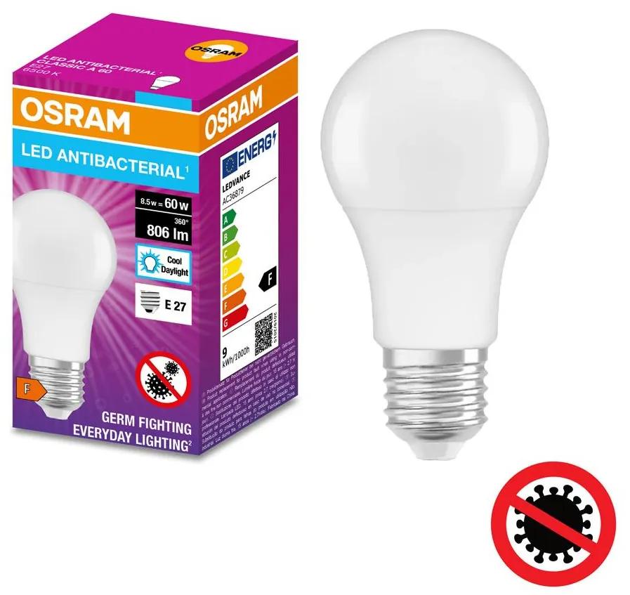 Osram | LED Antibakteriální žárovka A60 E27/8,5W/230V 6500K - Osram | P22698