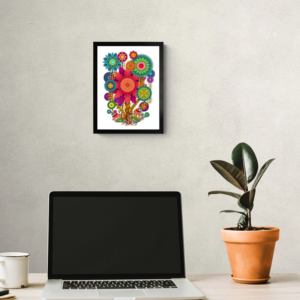 Dávid Soboň | Flowers of Evil Rám: Bílý, Velikost: 70 x 50 cm