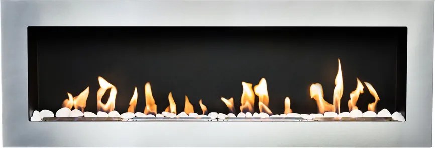 BIO FLAME biokrb Easy L Open Nerez 115x40 cm
