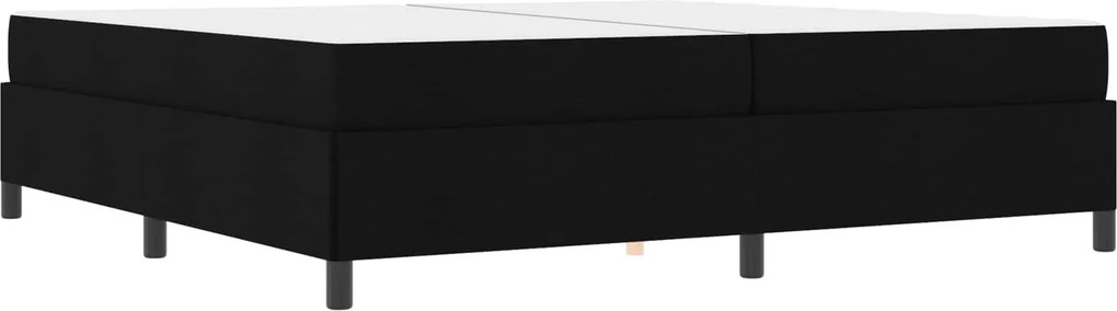 Postel s boxspringem Černá 200 x 200 cm textil 3398887