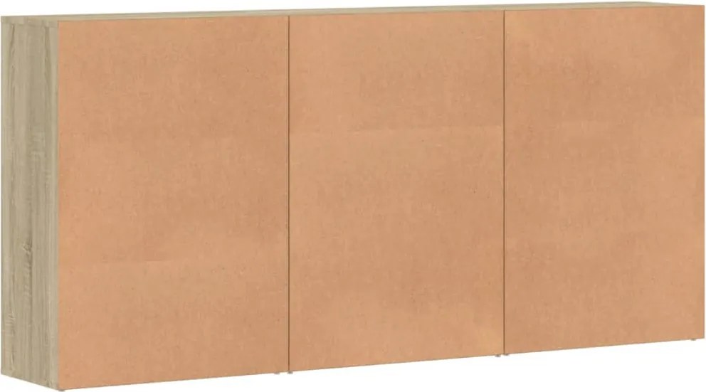 Příborníky 3 ks dub sonoma 60 x 31 x 84 cm kompozitní dřevo 3276576