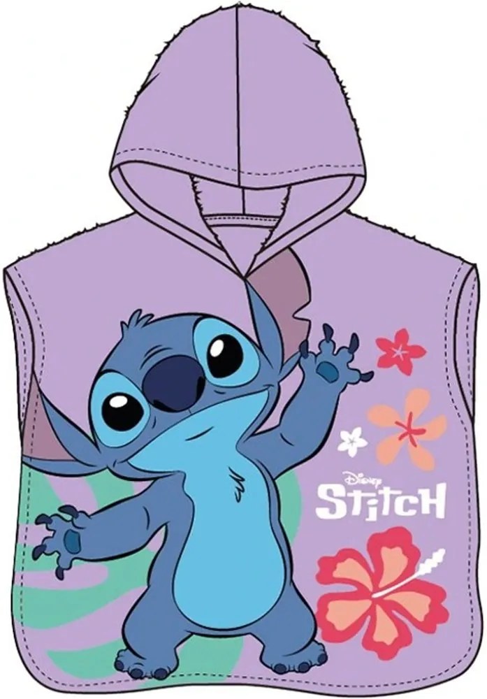 Dětské plážové pončo Lilo & Stitch - motiv Pozdrav z Havaje