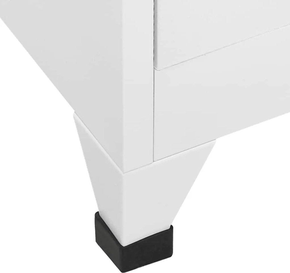 Šatní skříňka s 9 buňkami ocel 90 x 45 x 180 cm šedá 20157