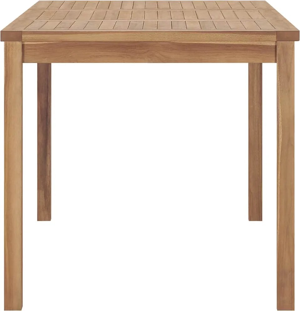 Zahradní jídelní stůl 140 x 80 x 77 cm masivní teakové dřevo 315619