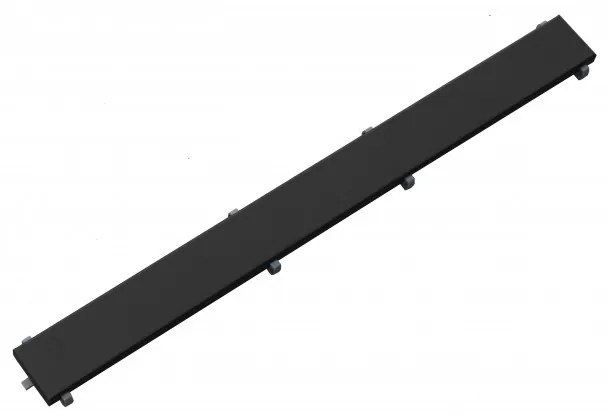 Odtokový žlab 2v1 nízký MEXEN FLAT BLACK 80 cm - vzor G13