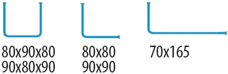 Ridder, Rohová univerzální sprchová tyč, bílá, 59501