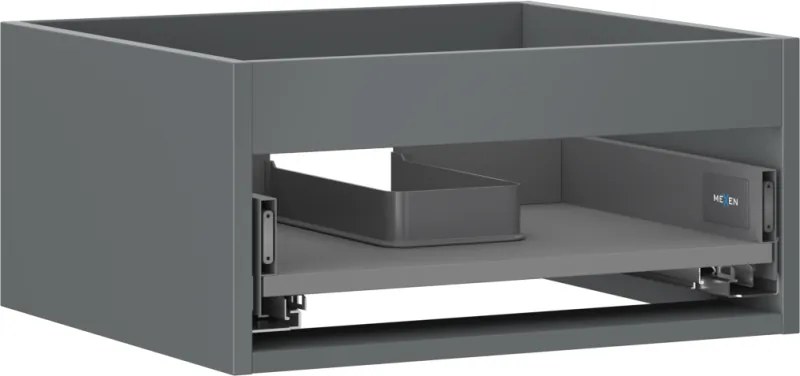 Mexen Box-A, závěsná skříňka 50 cm, 1 zásuvka, grafitová matná, 91AX0-0500-235-1-66