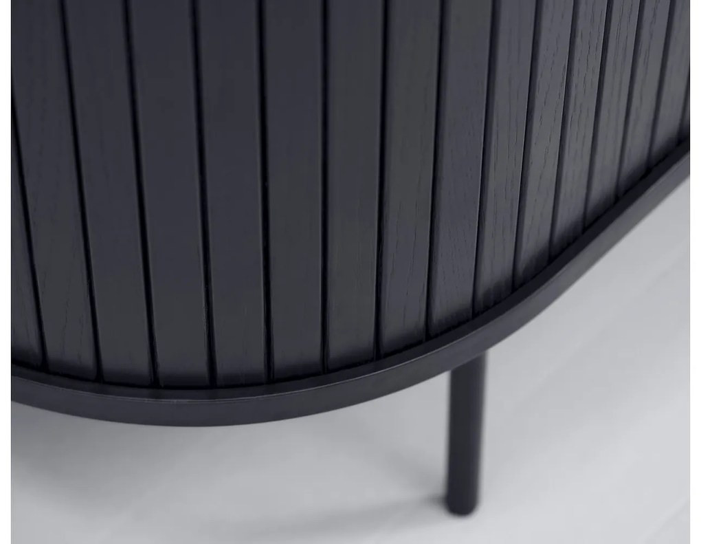 Designový TV stolek Vasiliy 120 cm černý dub