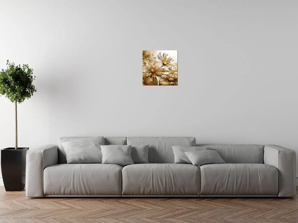 Gario Obraz s hodinami Květnatá krása Rozměry: 30 x 30 cm