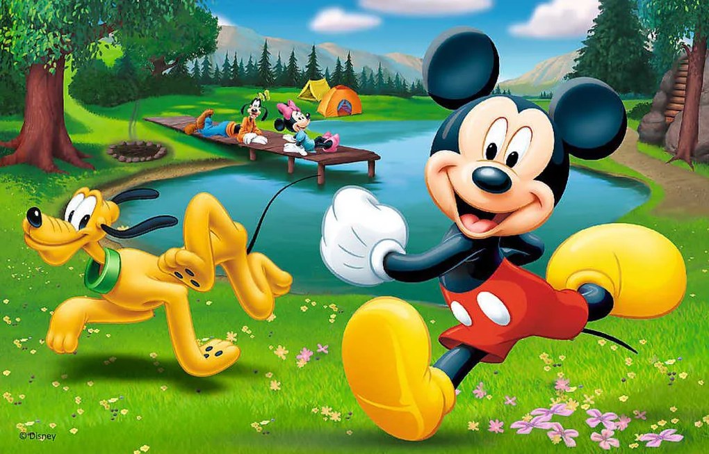 TREFL PUZZLE Mickey Mouse Den s přáteli mini 20x13cm 54 dílků 4 druhy tr54190