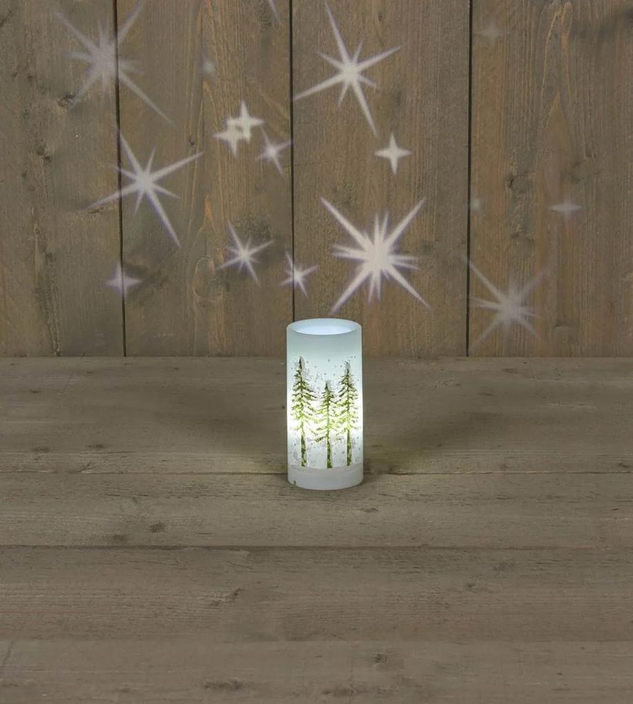 Vánoční LED svíčka s projektorem, hvězdy Nipeko 9430907