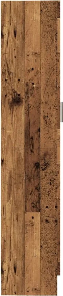 Knihovna old wood 82,5 x 30,5 x 150 cm kompozitní dřevo 3345215