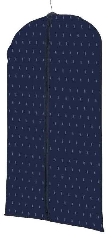 Tmavě modrý závěsný obal na oblečení Compactor Dots, délka 100 cm