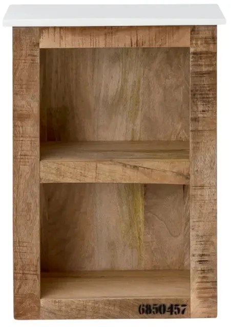 furniture-nabytek.cz - Masivní koupelnová nástěnná skříňka Padma z mangového dřeva, lakovaná, vícebarevná – 42×32×60 cm