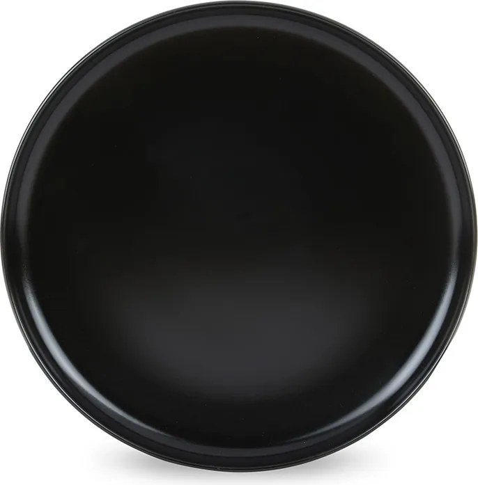 Jídelní sada talířů pro 6 osob VICTO 18 ks černá