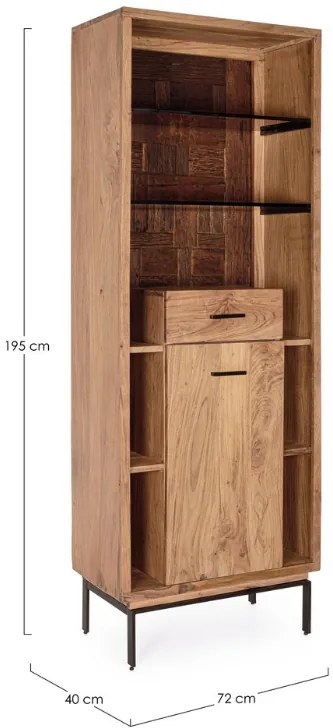BIZZOTTO Dřevěný kabinet MANGAL 195x72 cm 0747419