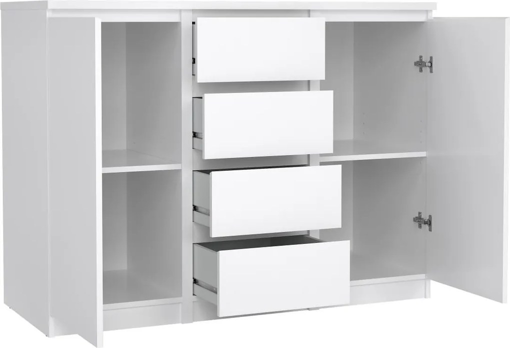 FALCO Komoda Simplicity 236 bílý lesk