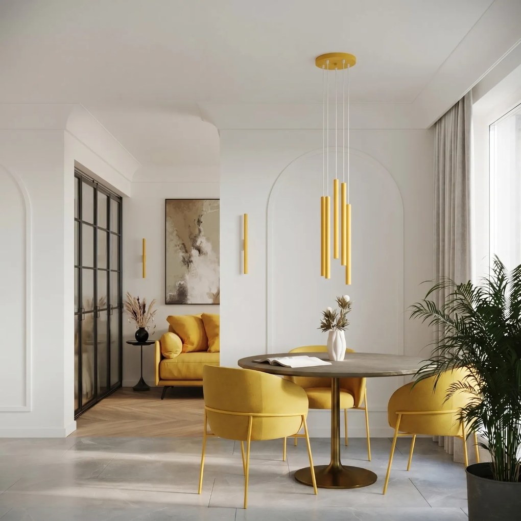 Sollux Lighting Závěsné svítidlo PASTELO 3P žluté