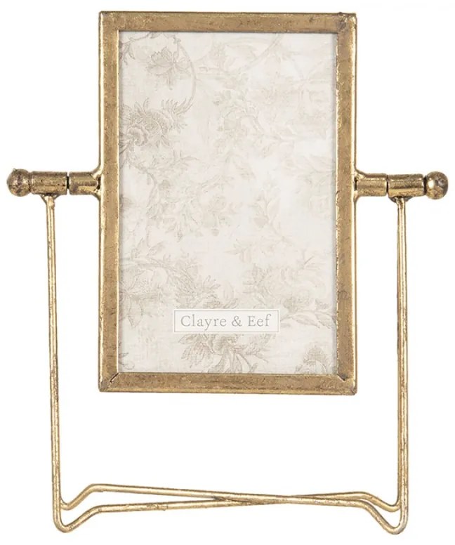 Zlatý fotorámeček Coos na stojánku – 10x15 cm