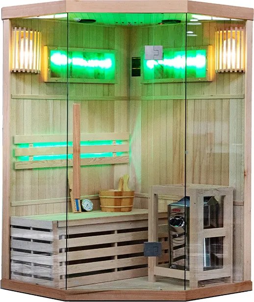 BPS-koupelny Finská sauna Relax HYD-3939 120x120, 1-2 osoby