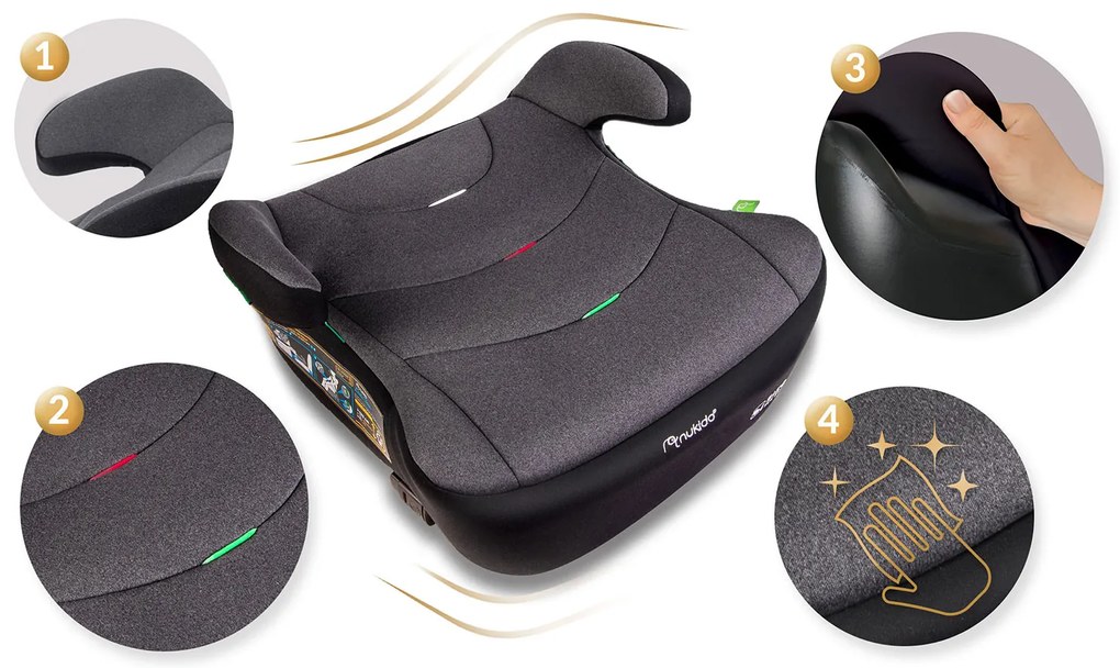 Autosedačka Isofix pro děti 22 - 36 kg Louis Nukido 710201 bezpečná a pohodlná sedačka