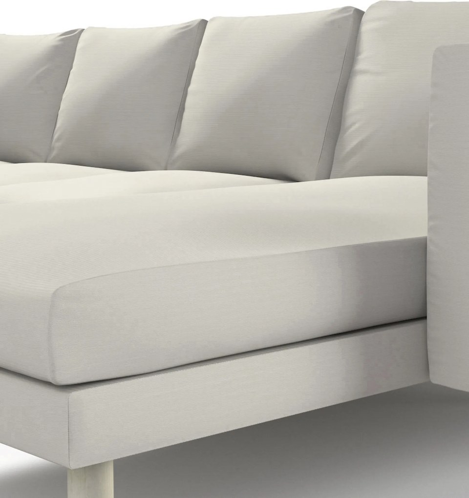 Potah na pohovku IKEA Norsborg 4-místná se šezlongem barva šedá