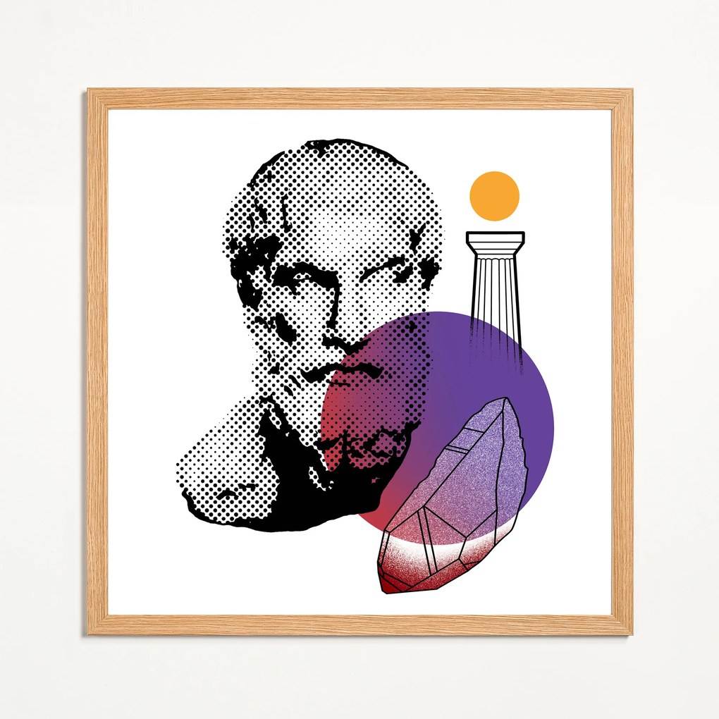 Jakub Hýnar | Mudrc Rám: Dubový, Velikost: 50 x 50 cm
