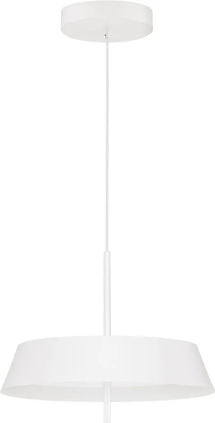 Bílé hliníkové LED stmívatelné závěsné svítidlo ø 45 cm Velio – Nova Luce