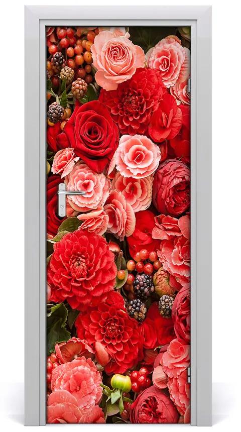 Fototapeta samolepící kytice květin 95x205 cm