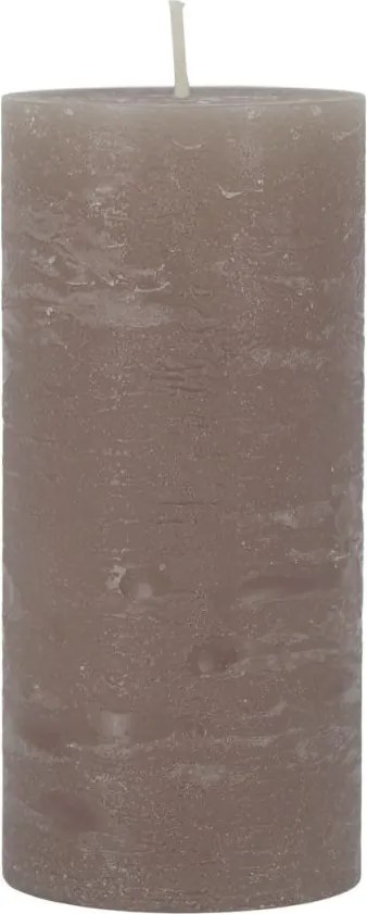 Béžovo-šedá válcová svíčka Macon Rustic Greige – Ø 7*15 cm / 60h