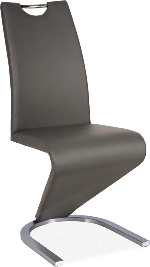Casarredo Jídelní čalouněná židle H-090 šedá/ocel