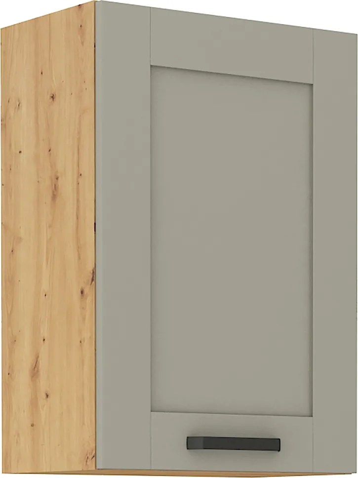 LUNA sa | horní skříňka 50 G-72 1F s policemi | 50 cm | UNI dvířka | artisan/světle šedá