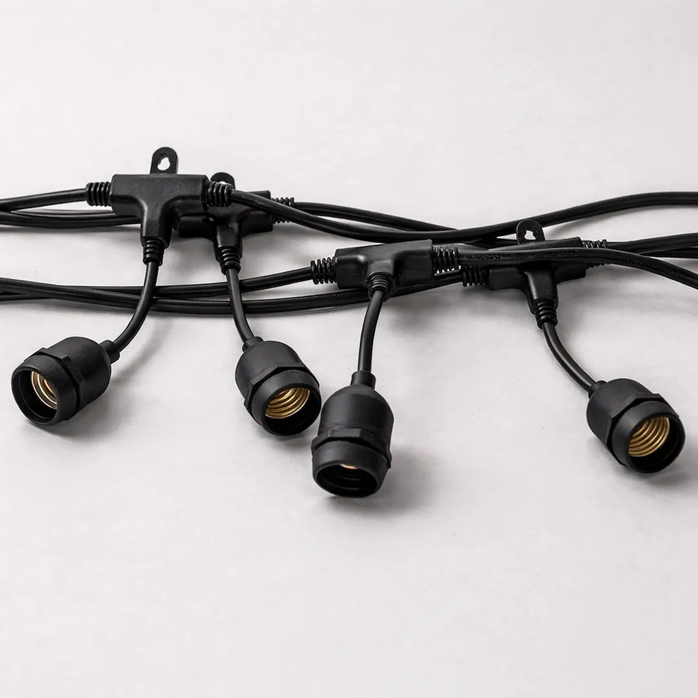LED světelný řetěz Basic, 10m, (bez žárovek)
