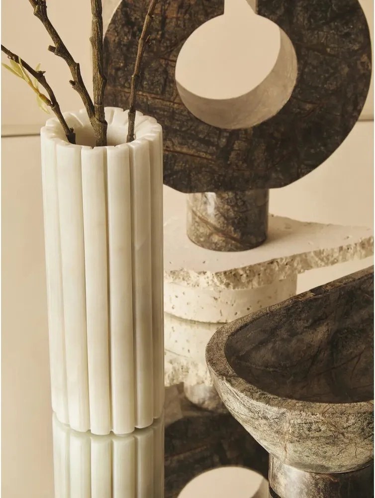 Bílá mramorová váza (výška 20 cm) Savio – Premier Housewares