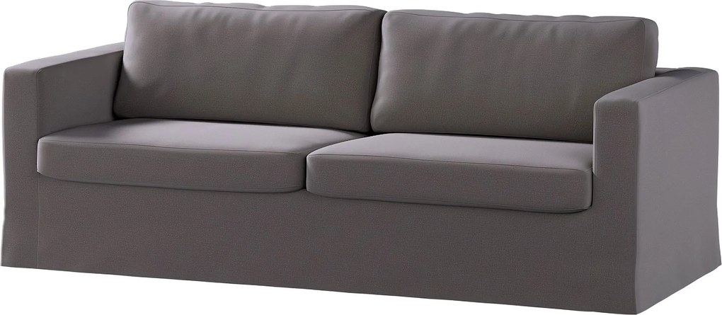 Potah na pohovku IKEA Karlstad 3-místná, nerozkládací, dlouhý barva hnědá látka sametová