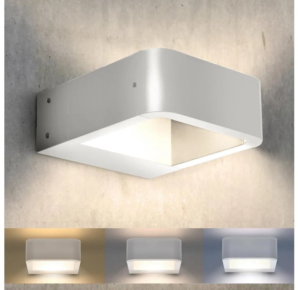 Brilagi - LED Venkovní nástěnné svítidlo BARI LED/7W/230V bílá IP54