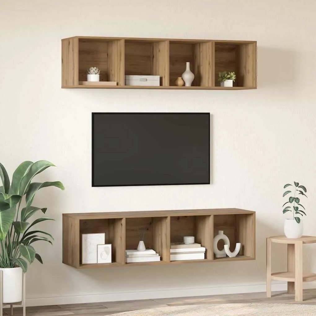 Sestava TV skříněk 3 ks Artisanový dub Kompozitní dřevo 3393413