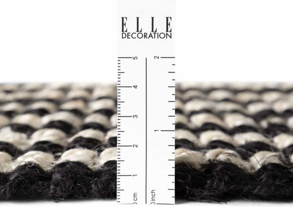 ELLE Decoration, Kusový koberec Harvest 106337 Black z kolekce Elle, 200x300, černobílá, chodba / předsíň