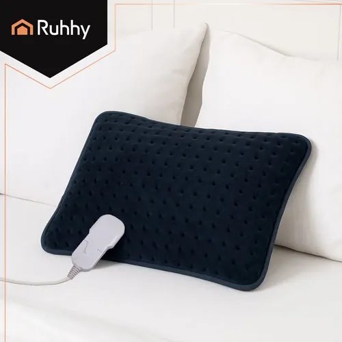 Elektrický vyhřívací polštář s regulací teploty 40 x 30 cm Ruhhy 26220, šedý