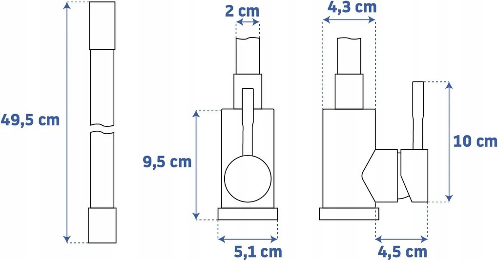 Rea Clever, dřezová baterie s flexibilním ramenem, černá-ocelová, REA-B5698