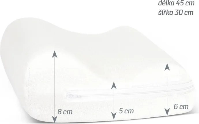 Bellatex Polštář anatomický 45x30 cm Zelená