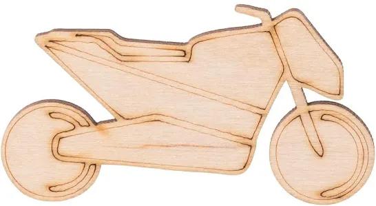 Dřevobox Dřevěná motorka 3,5 x 7 cm