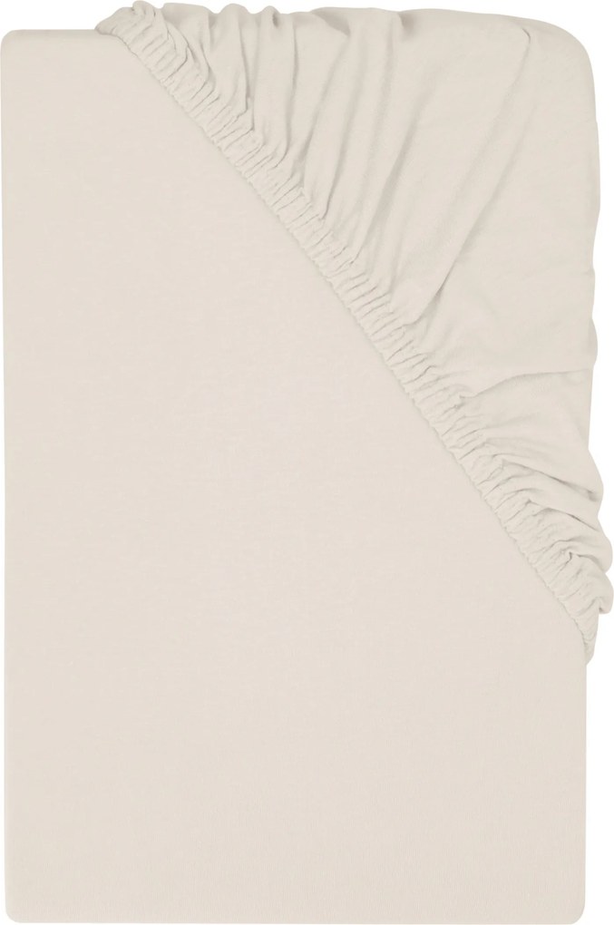 Livarno® Žerzejové napínací prostěradlo s podílem lnu, 180–200 x 200 cm (béžová)