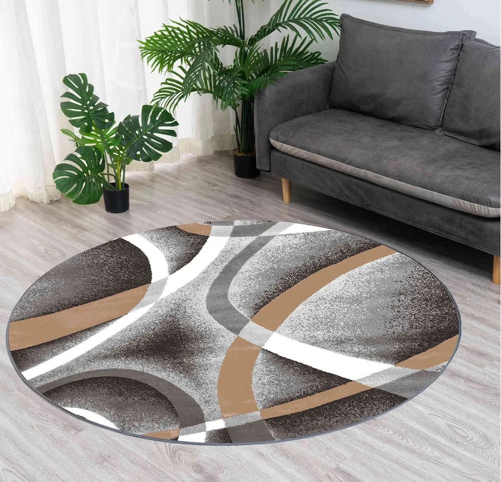 TZ Kruhový vzorovaný koberec Melody Rozměr: 120 cm