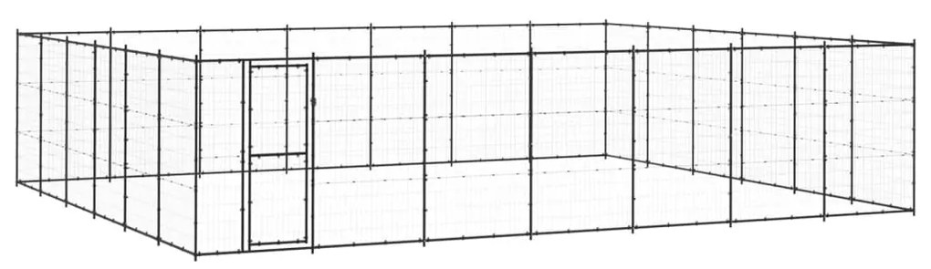 vidaXL Venkovní psí kotec ocel 50,82 m²