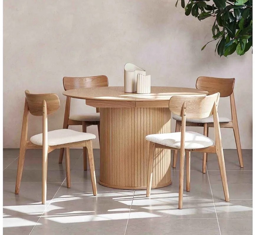 Designová jídelní židle Wapaheo bílá