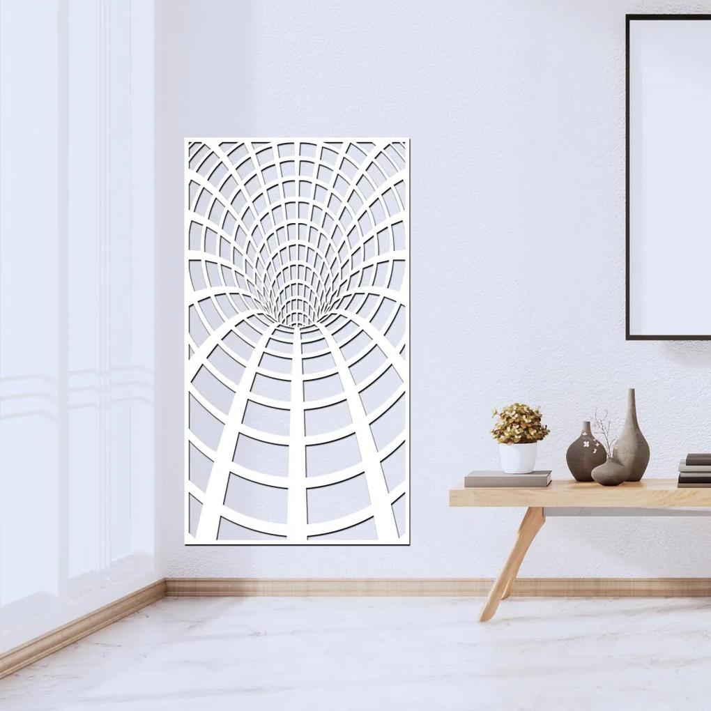 dřevo života Dekorační panel na zeď TUNEL Rozměry (cm): 45x80, Barevný vzor: Bílá