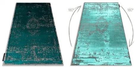 Moderní koberec DE LUXE 2083 ornament vintage Strukturální, zelená velikost 120x170 cm | krásné koberce cz