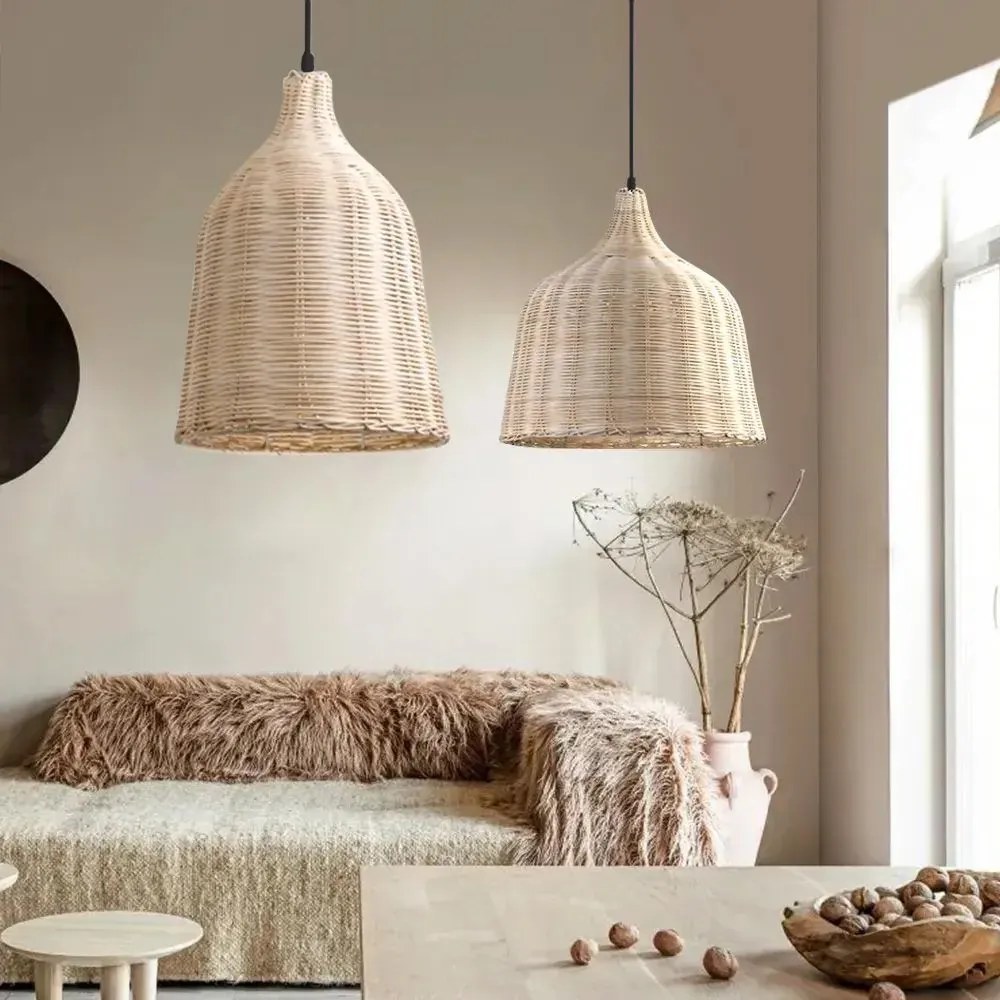 Toolight Natural, stropní závěsné svítidlo 1xE27 APP1646-1CP, přírodní hnědá, OSW-05114