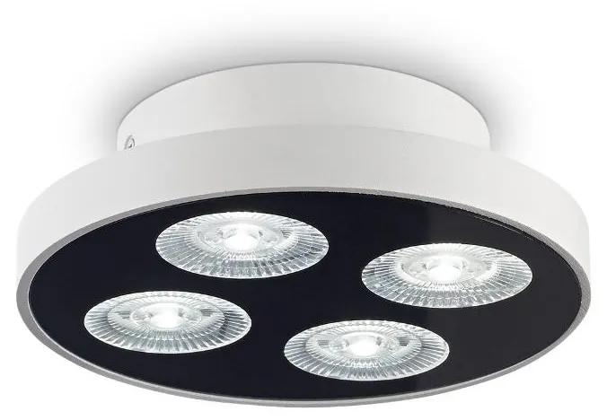 LED Stropní a nástěnné svítidlo Ideal Lux Garage PL4 round bianco 205809 kulaté bílé